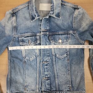 Sandro | Jackets & Coats | Sandro Slimfit Distressed Denim Jacket ...